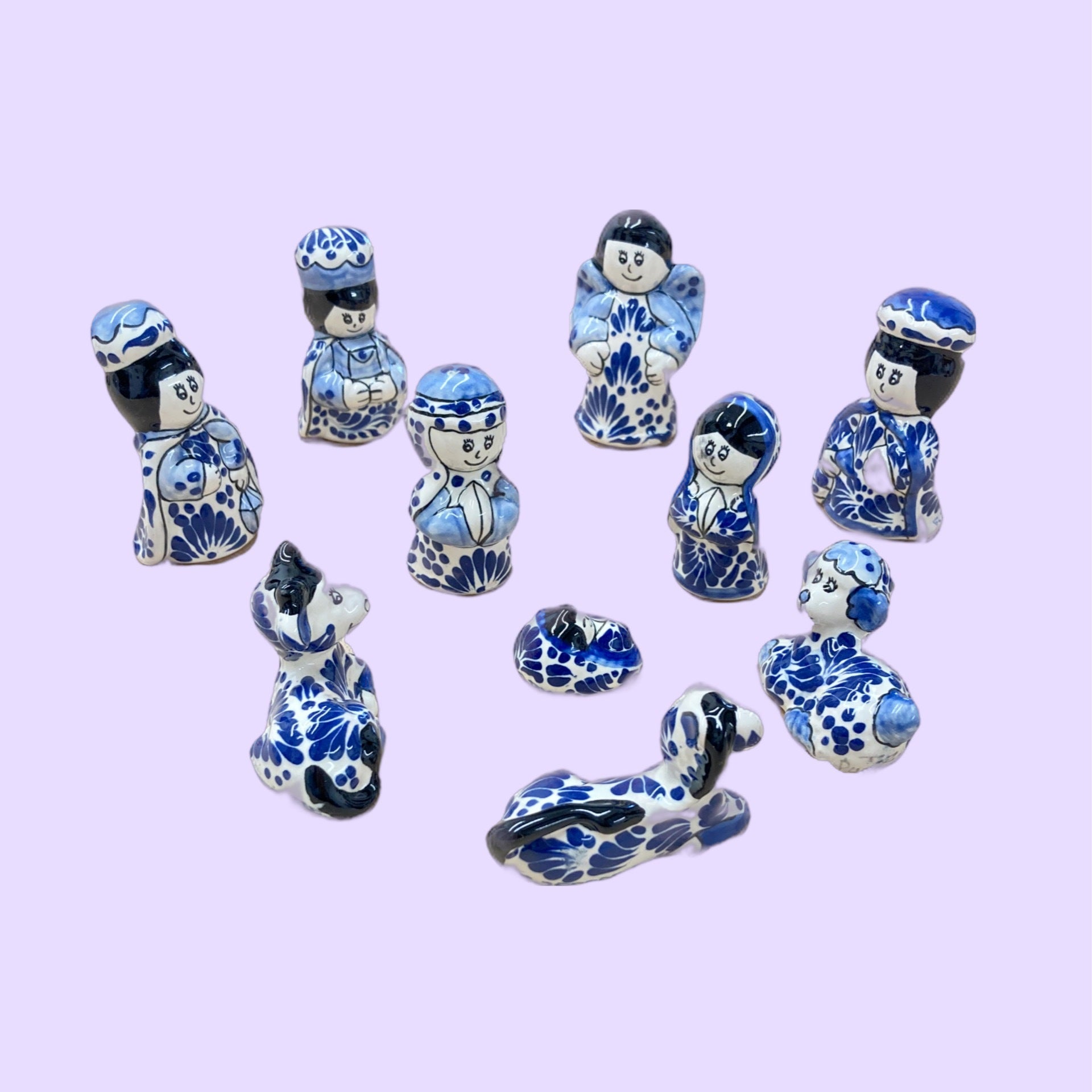 Pesebre de Talavera (Earthenware Nativity) | Copalli Mexican Folk Art