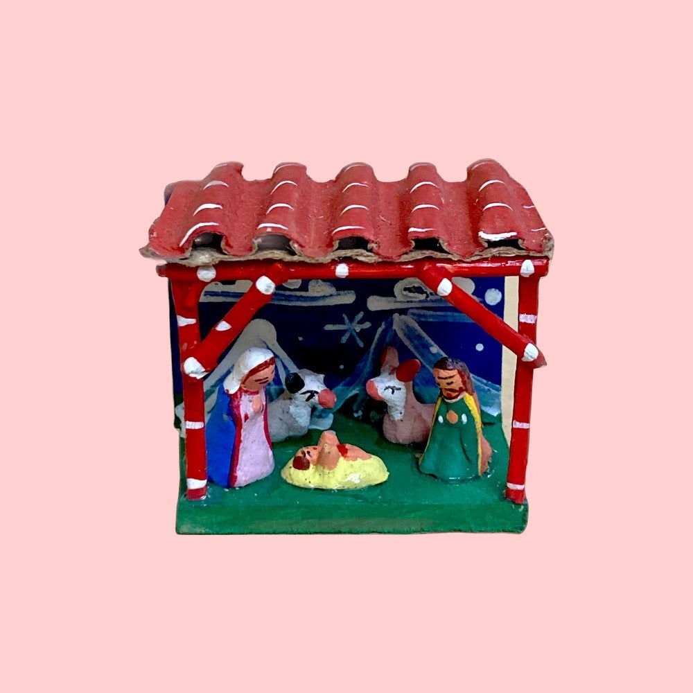 Mini Square Nativity | Copalli Mexican Folk Art