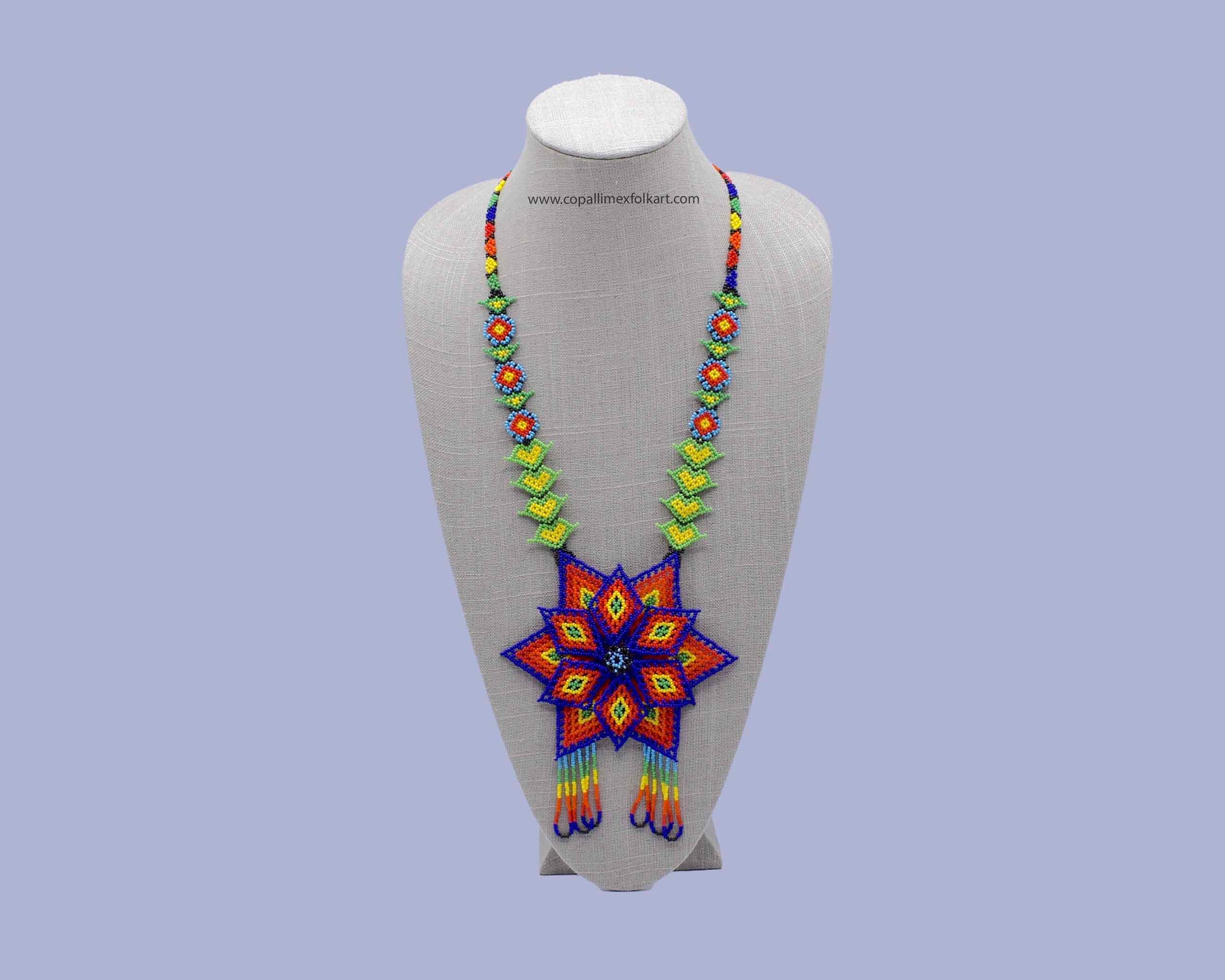 Z Chaquira Necklace Copalli Mexican Folk Art